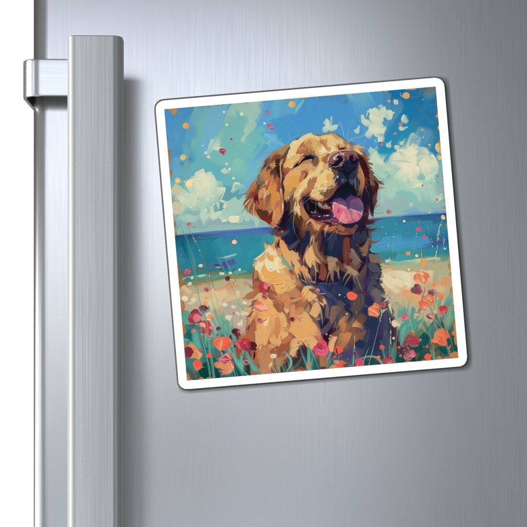 Golden Retriever Magnets, Golden Retriever Memorial Gifts, Kitchen ...