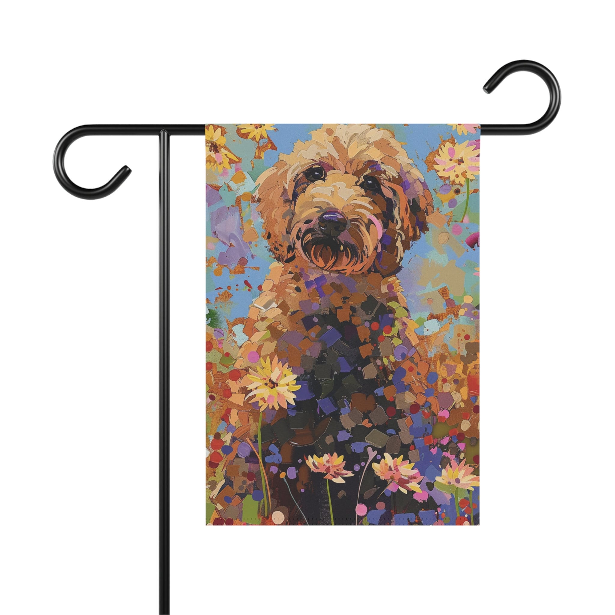 Goldendoodle Art, House Flag for Goldendoodle Lovers, Goldendoodle Mom ...
