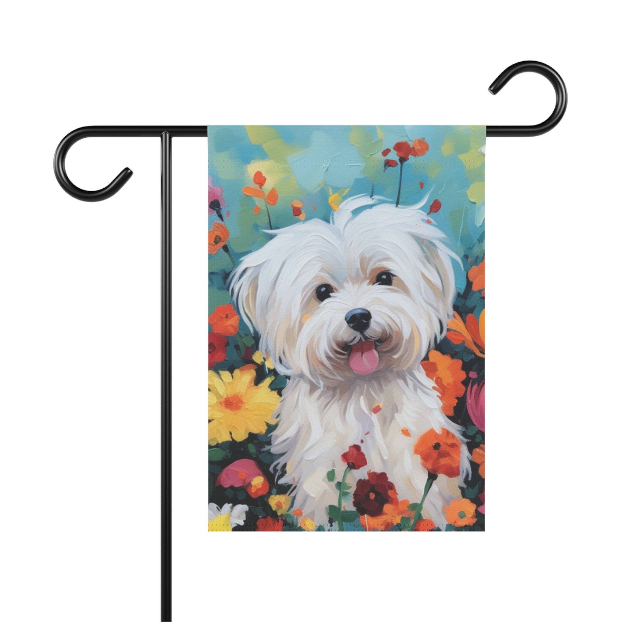 Maltese Garden Sign Maltese Garden Flag, Maltese Lovers, Yard Art ...