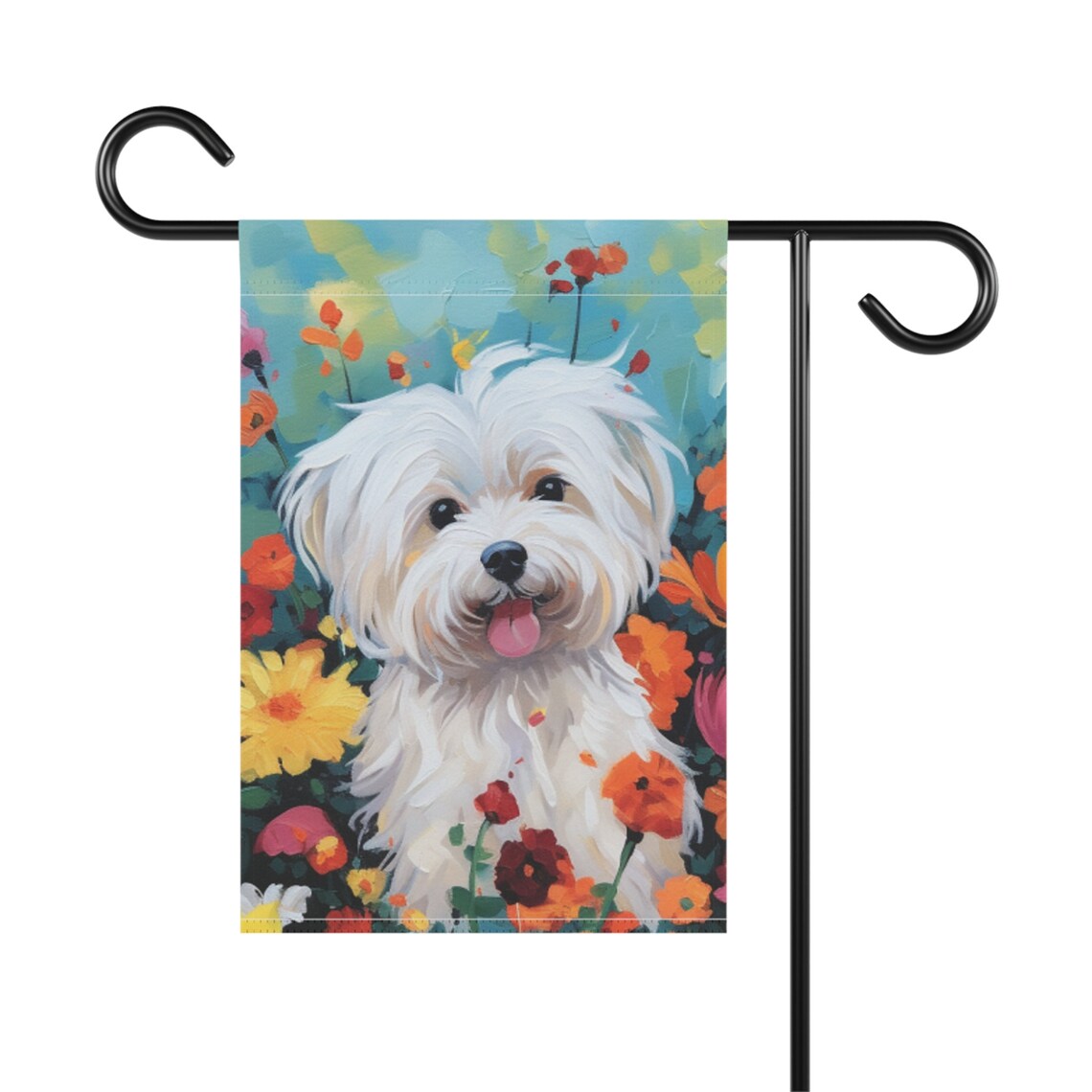 Maltese Garden Sign Maltese Garden Flag, Maltese Lovers, Yard Art ...