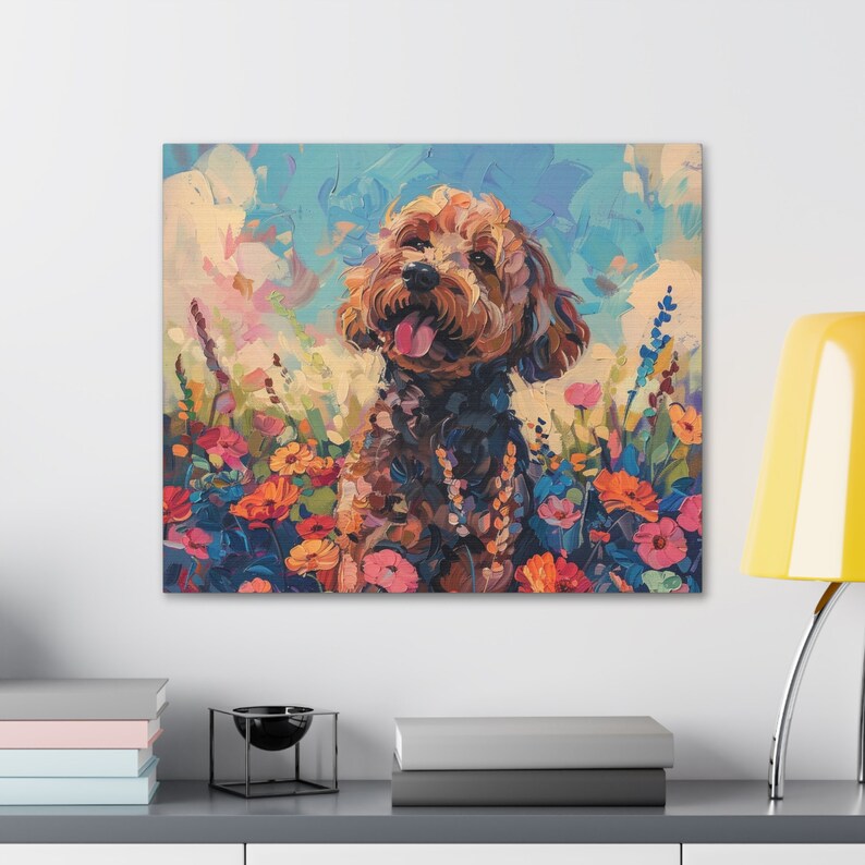 Gift for Cockapoo Moms, Cockapoo Wall Art, Cute Canvas of Cockapoo, Cockapoo Lover Gifts, Gifts ...