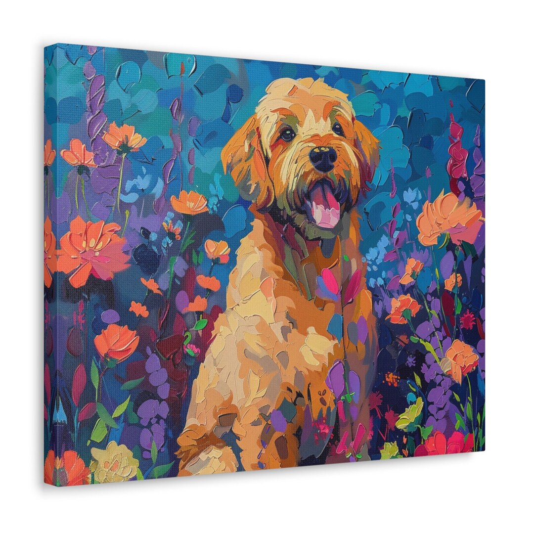 Golden Doodle Wall Art, Gifts for Golden Doodles, Dog Wall Art, Golden ...