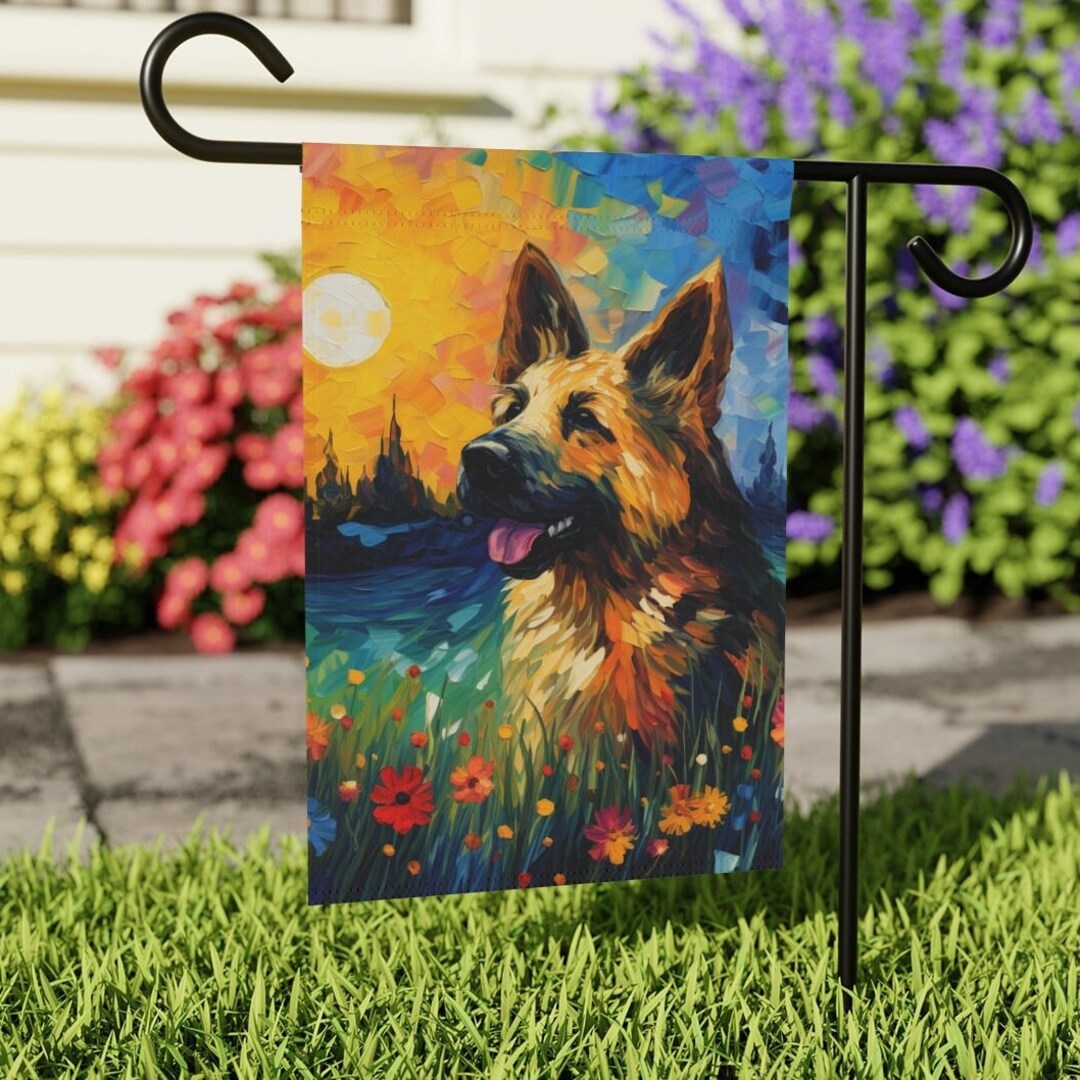 German Shepherd Cute Dog Gift Garden Sign Yard Sign Garden - Etsy