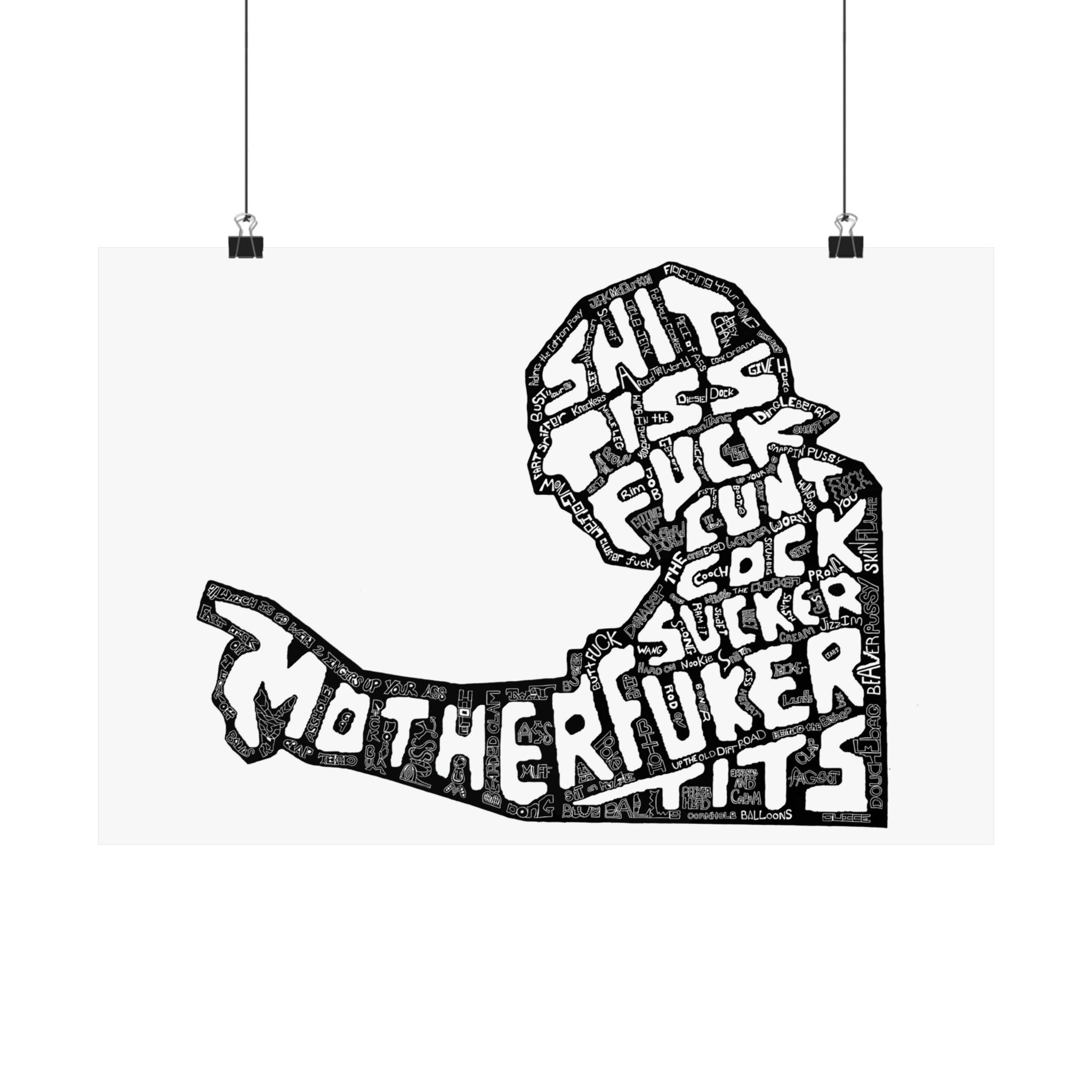Seven Dirty Words 'expanded List' Premium Poster - Etsy