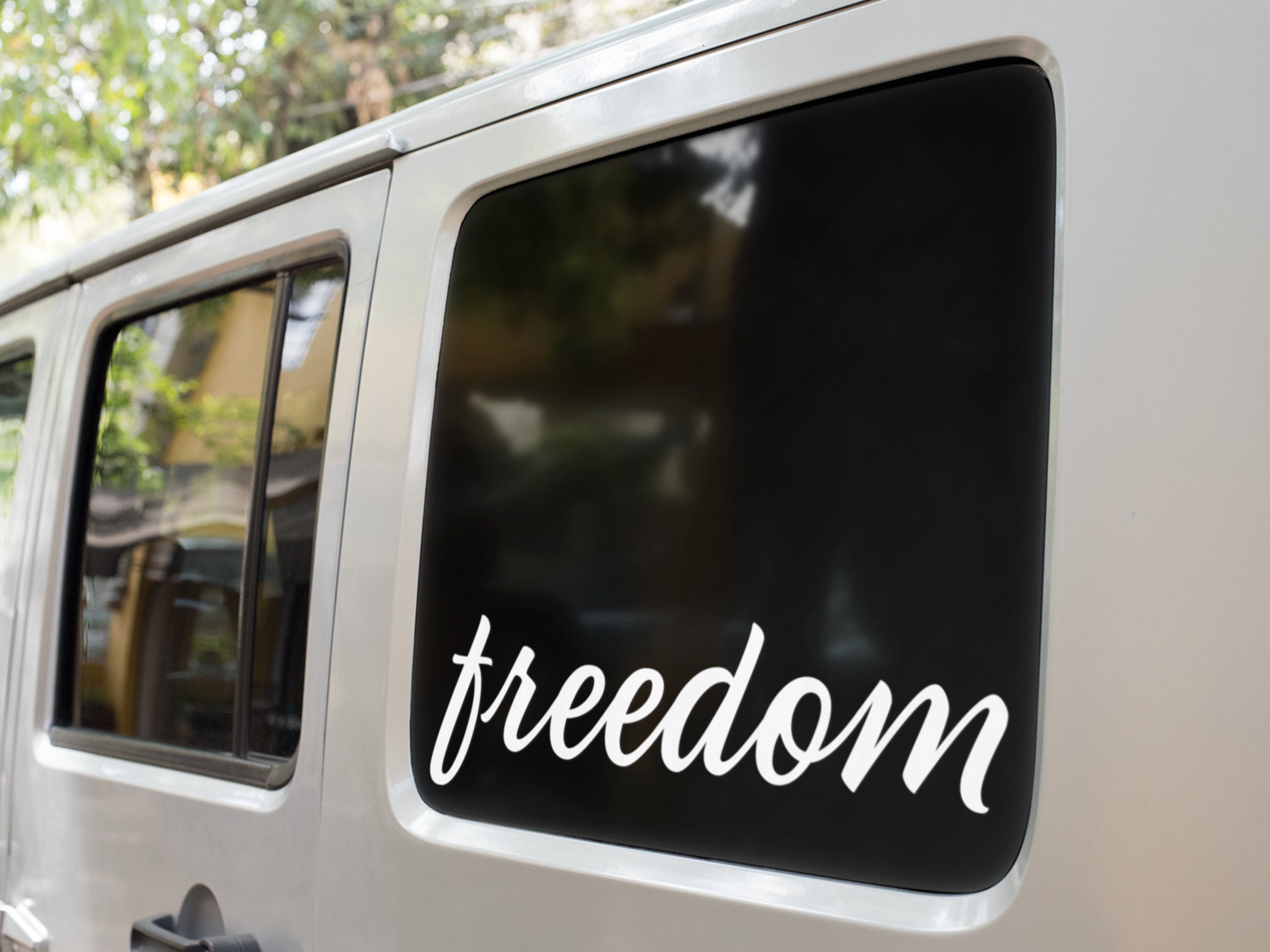 VINYL DECAL Freedom script Sticker Car Decal Freedom - Etsy
