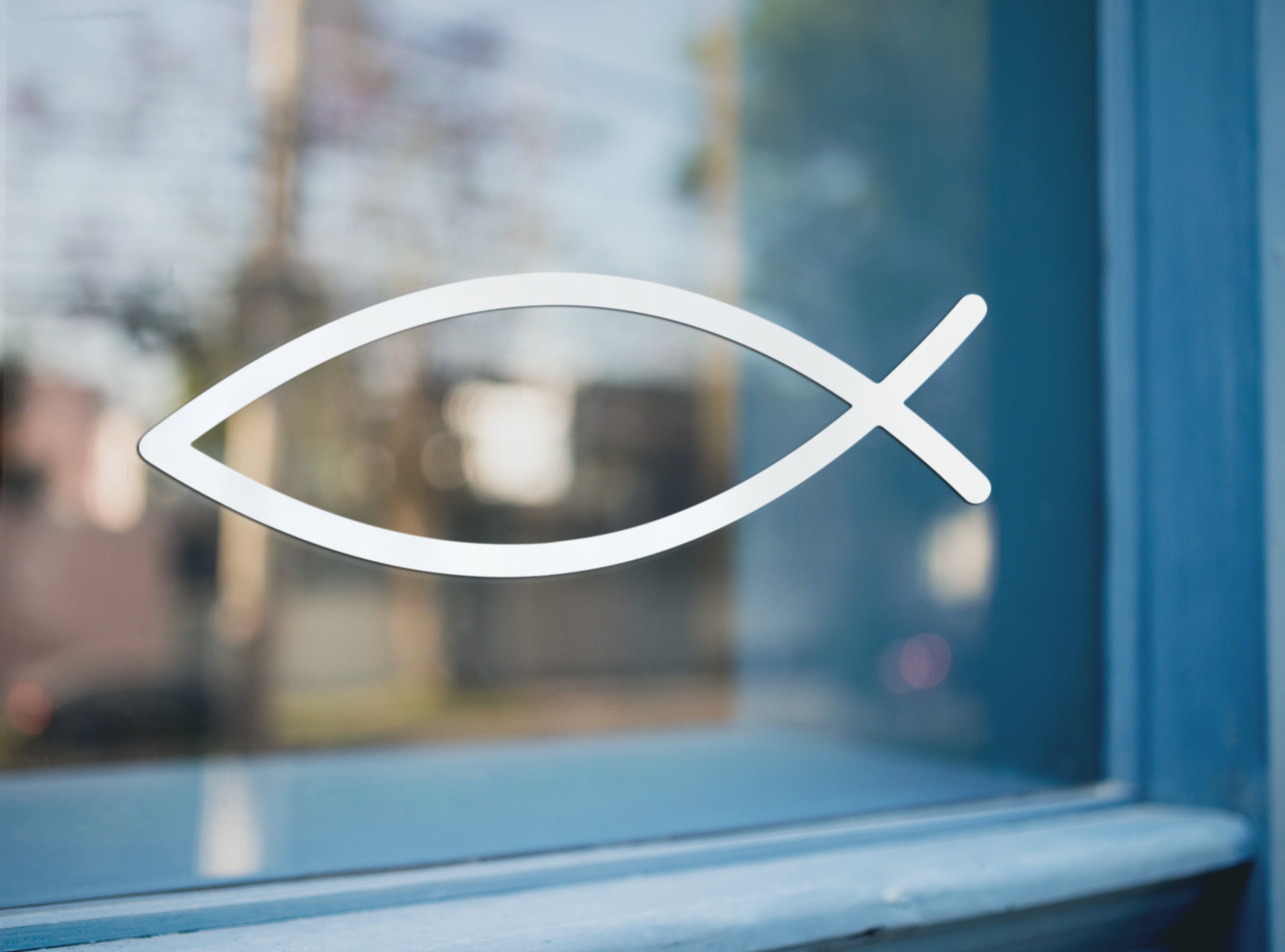 Jesus Fish Sticker VINYL DECAL Car Decal Jesus Fish - Etsy