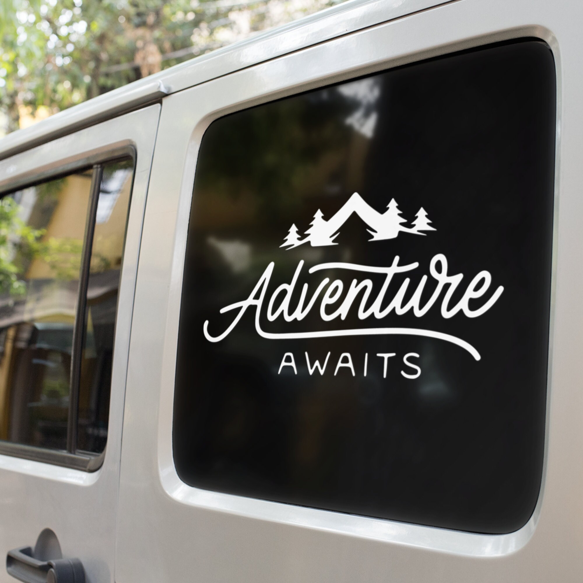 Adventure Awaits Decal VINYL DECAL Car Decal Adventure Decal Adventure ...