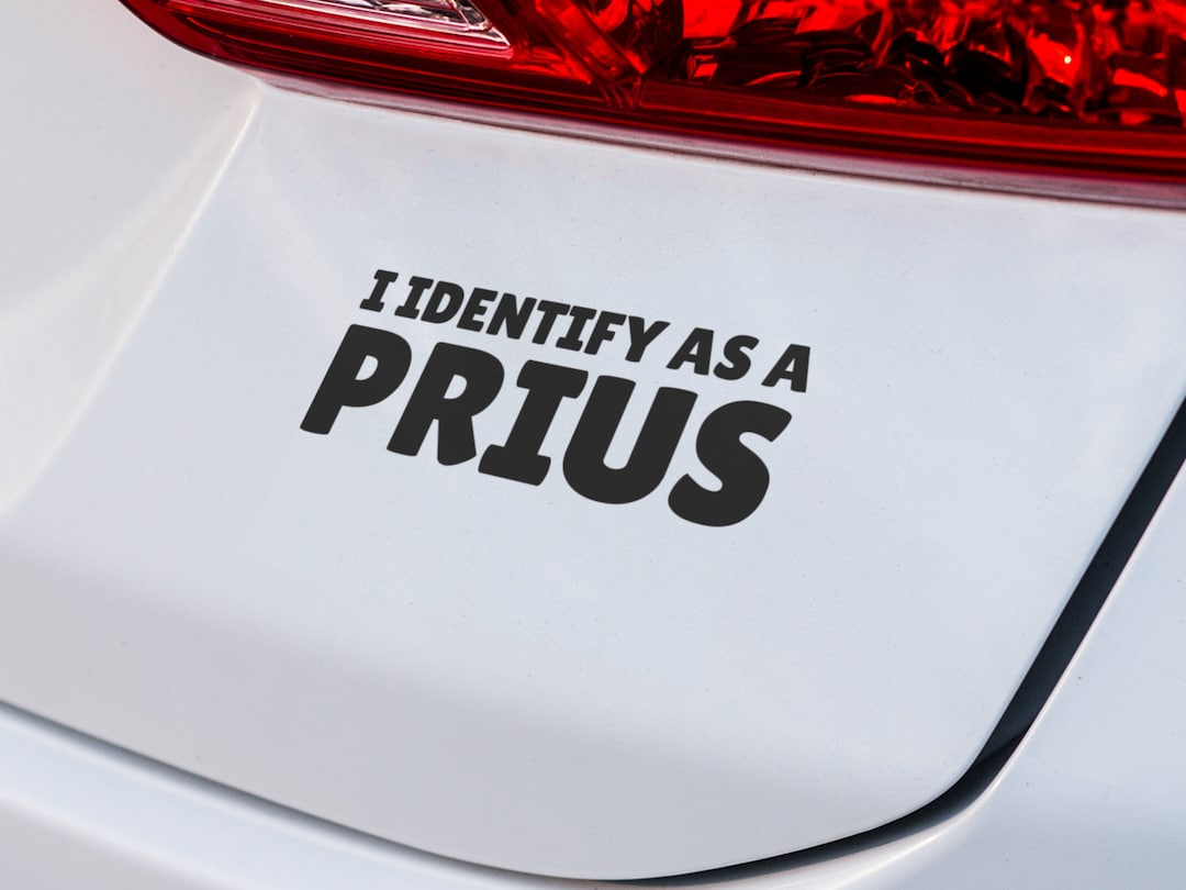 I Identify as a Prius Decal VINYL DECAL Funny Decals Car - Etsy
