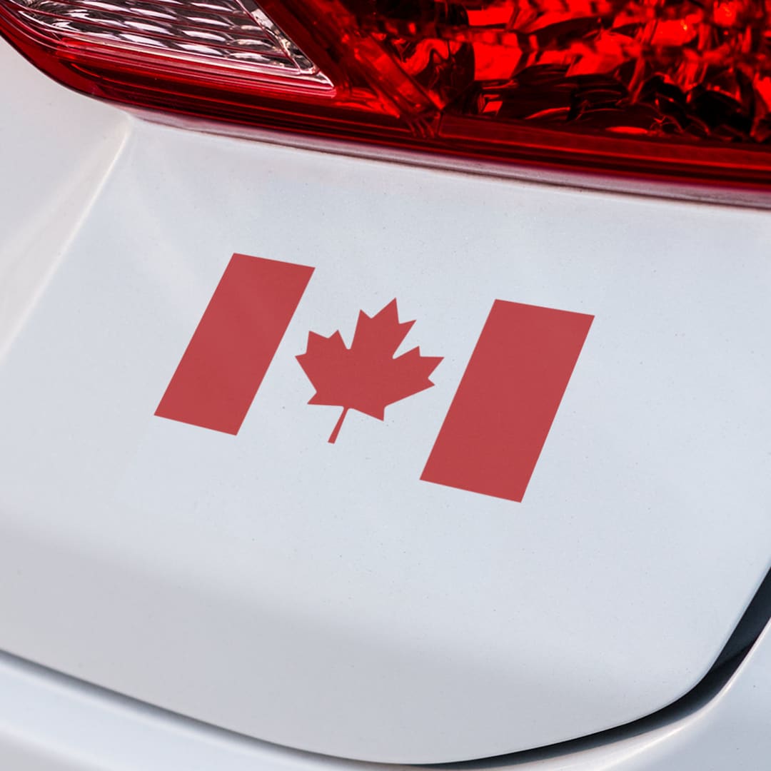 Canada Flag Decal | VINYL DECAL | Car Decal | Canadian Flag Decal ...