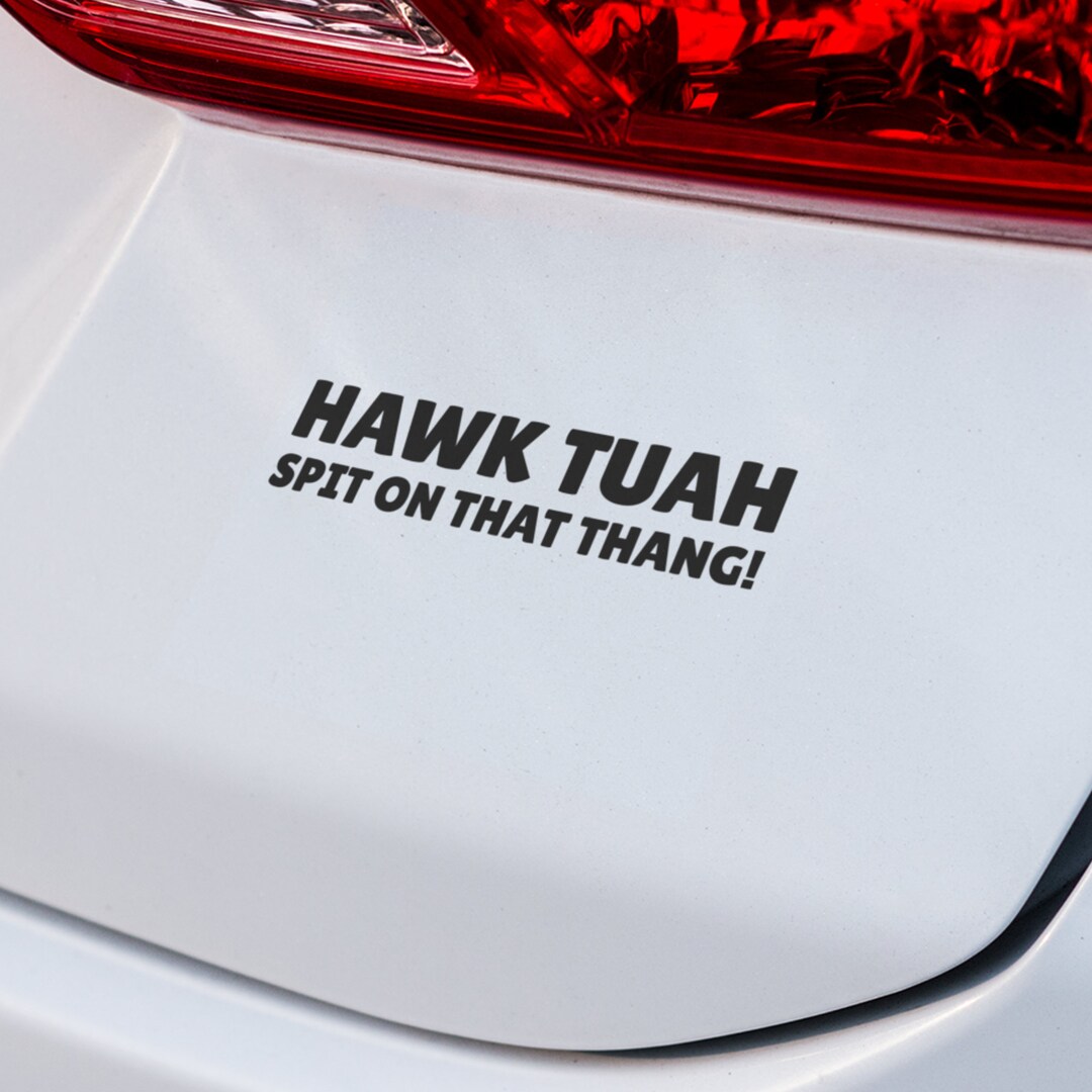 Hawk Tuah Spit on That Thang Decal VINYL DECAL Hawk Tuah Funny Decal ...
