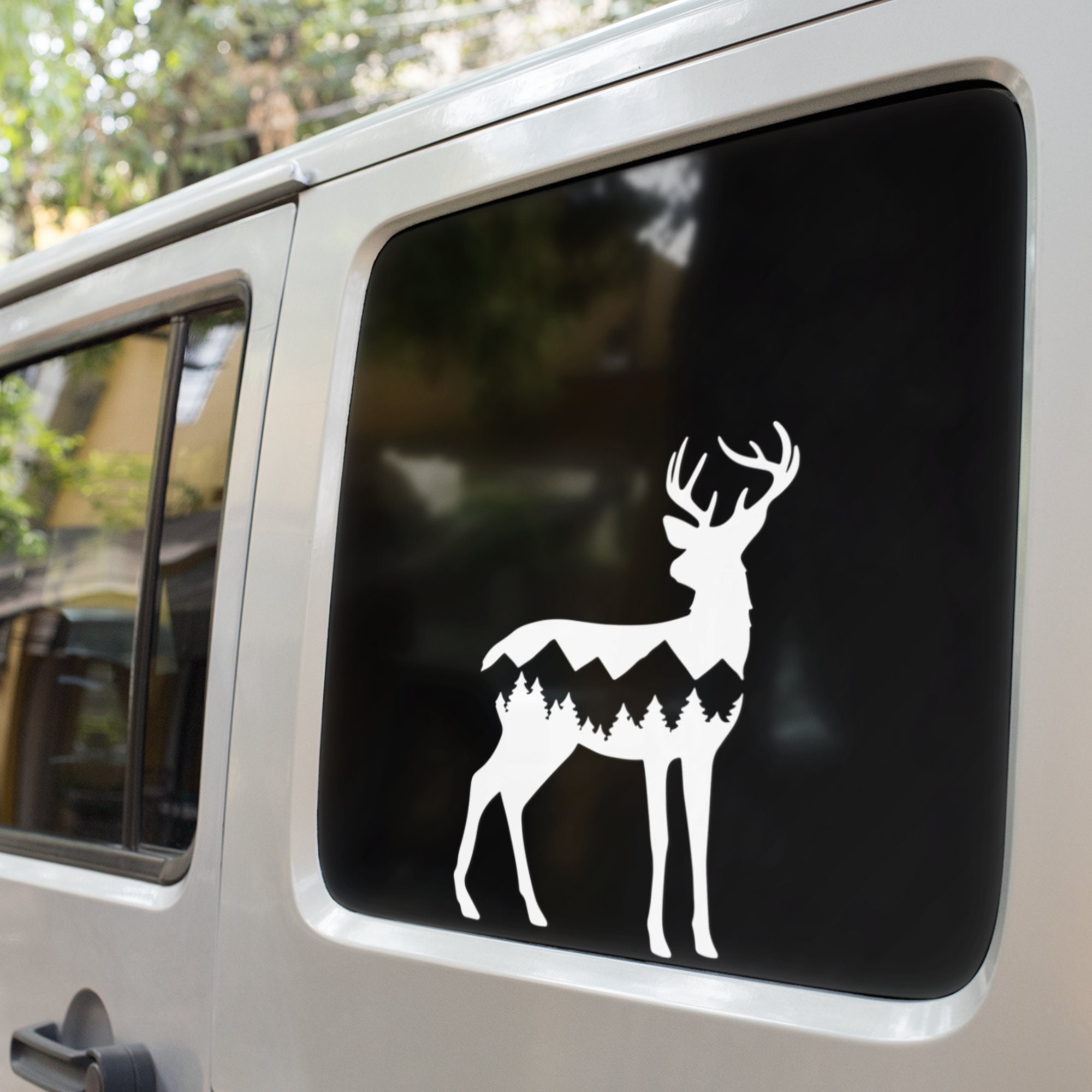 Deer (mountains) Decal | VINYL DECAL | Car Decal | Deer Decal ...