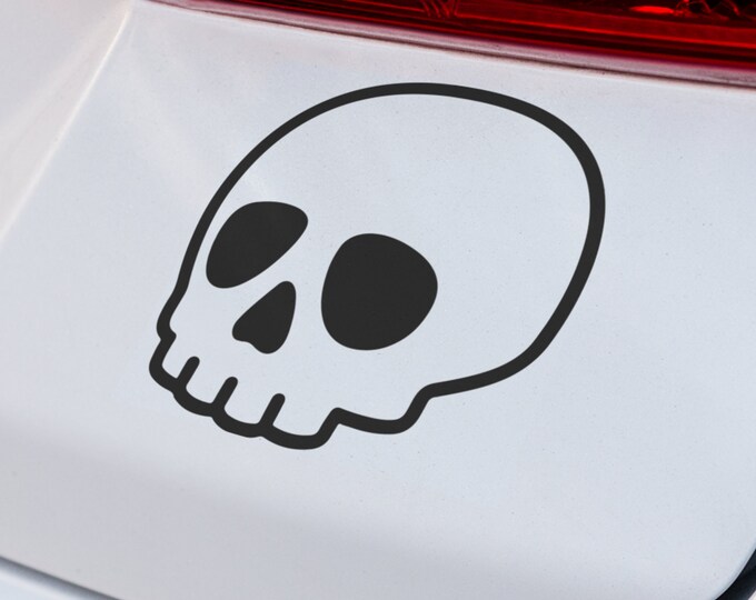 Classic Skull Vinyl Decal Sticker - Etsy