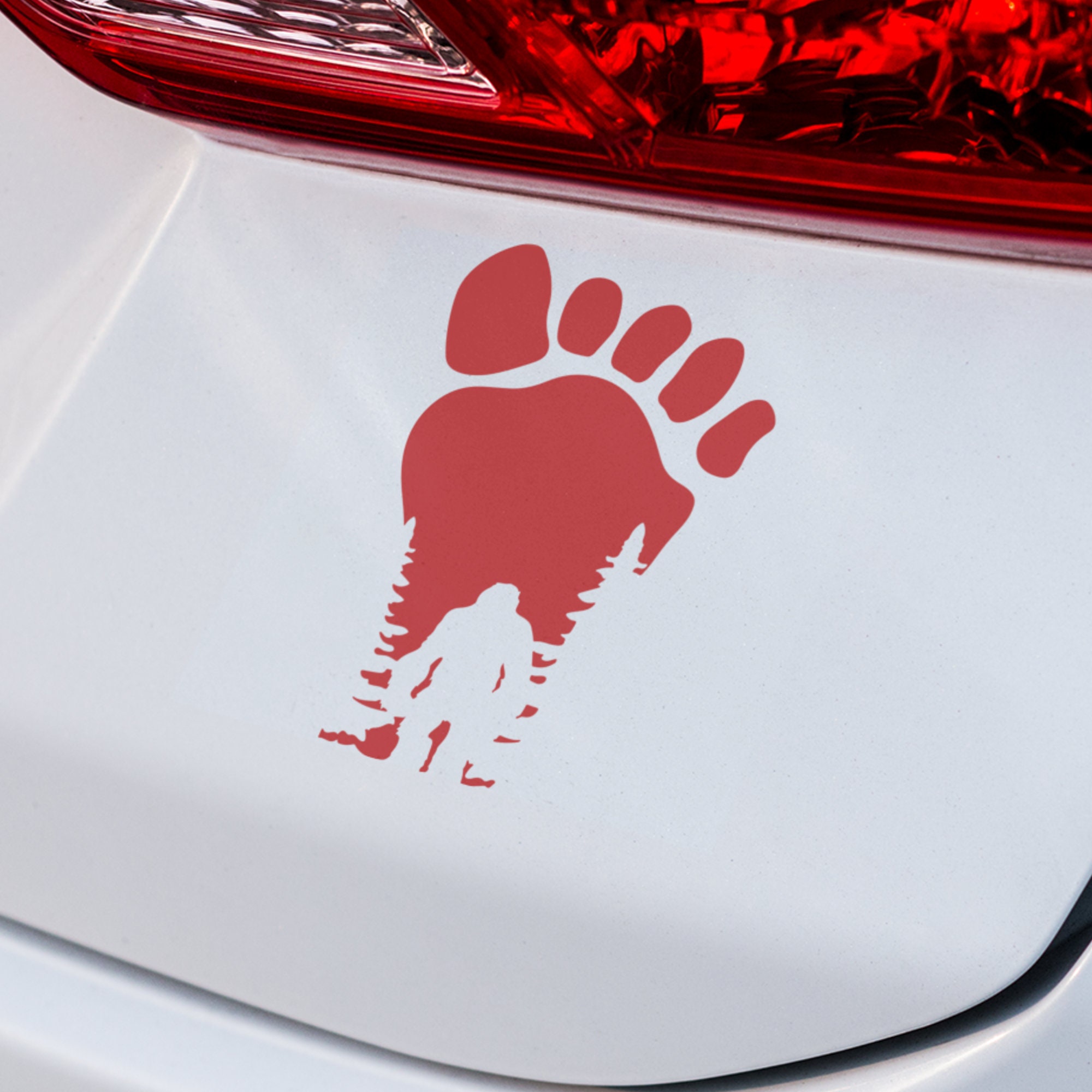Bigfoot in Foot Decal VINYL DECAL Car Decal Bigfoot - Etsy