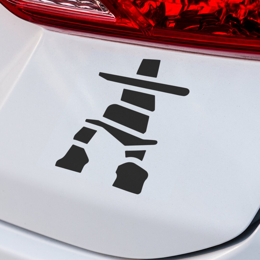 Inukshuk Inuit Symbol Vinyl Decal, Canadian Cultural Car or Laptop ...