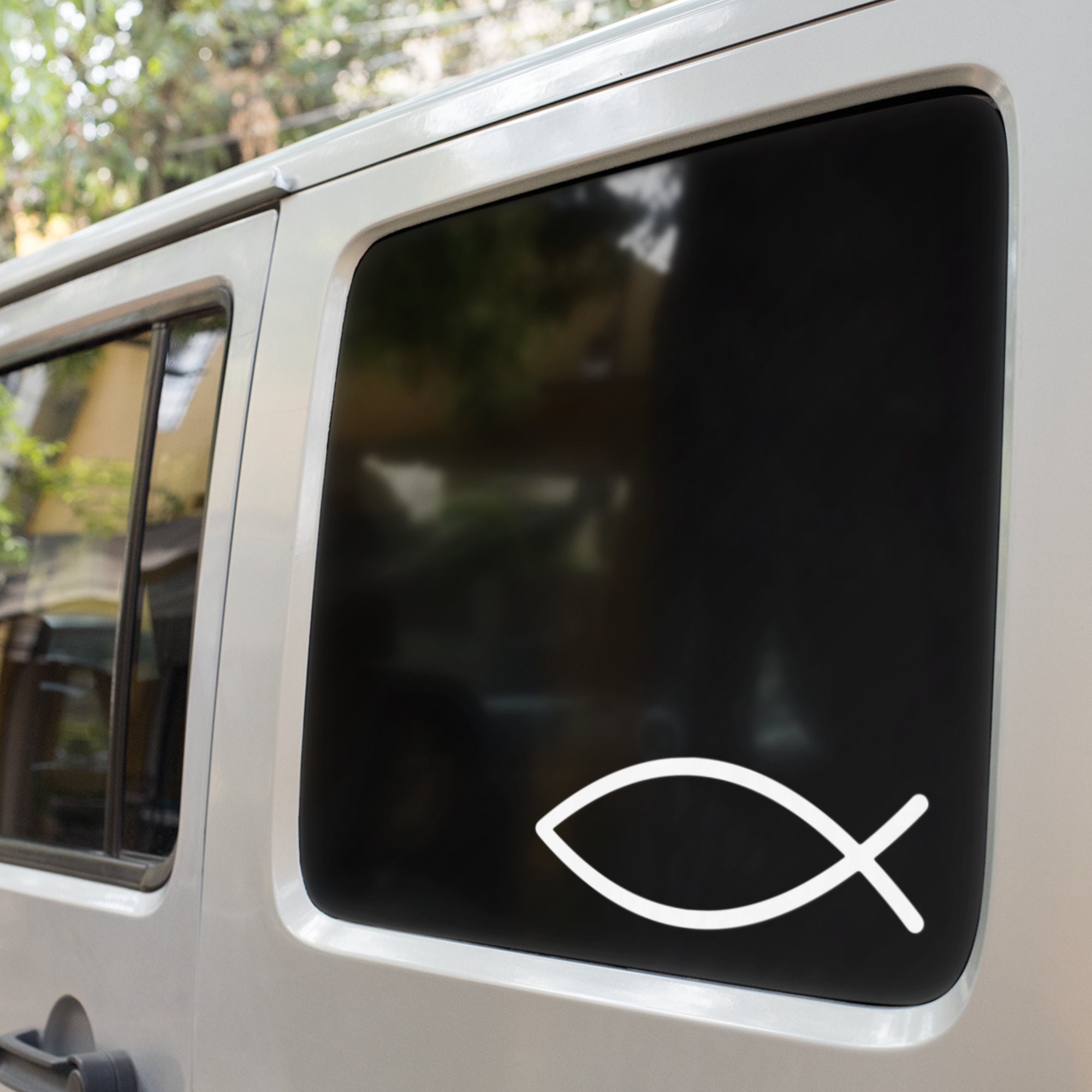 Jesus Fish Sticker VINYL DECAL Car Decal Jesus Fish - Etsy
