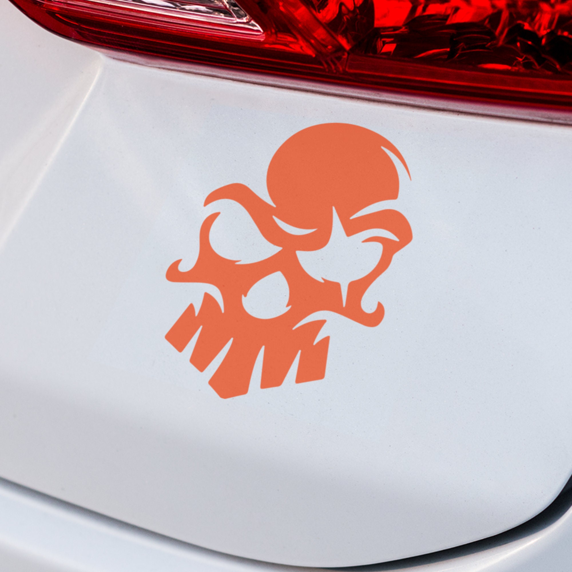 Skull With Scar Over Eye Decal VINYL DECAL Skull Decals Scary Decals ...