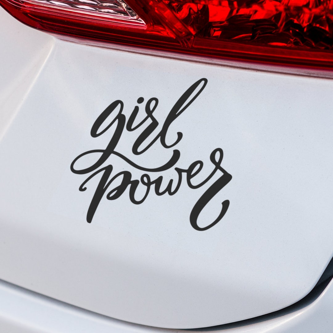 Girl Power Script Vinyl Decal, Empowerment Car or Laptop Sticker - Etsy
