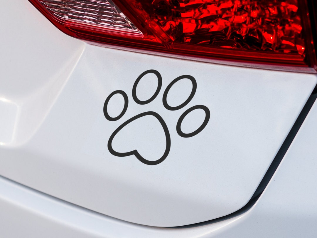 Dog Paw (outline) Decal | VINYL DECAL | Dog Paw Decal | Animal Decal ...