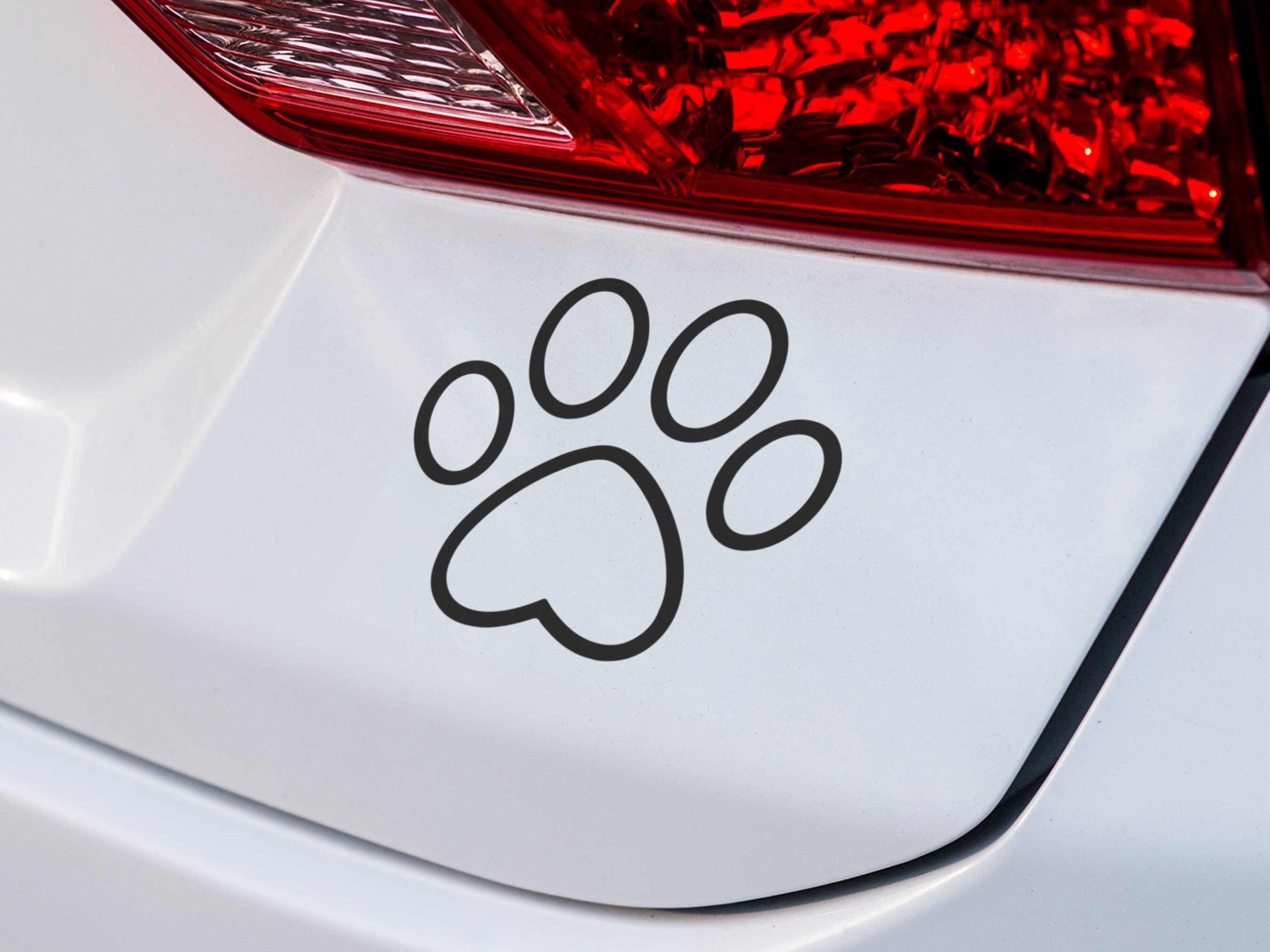 Dog Paw outline Decal VINYL DECAL Dog Paw Decal Animal - Etsy