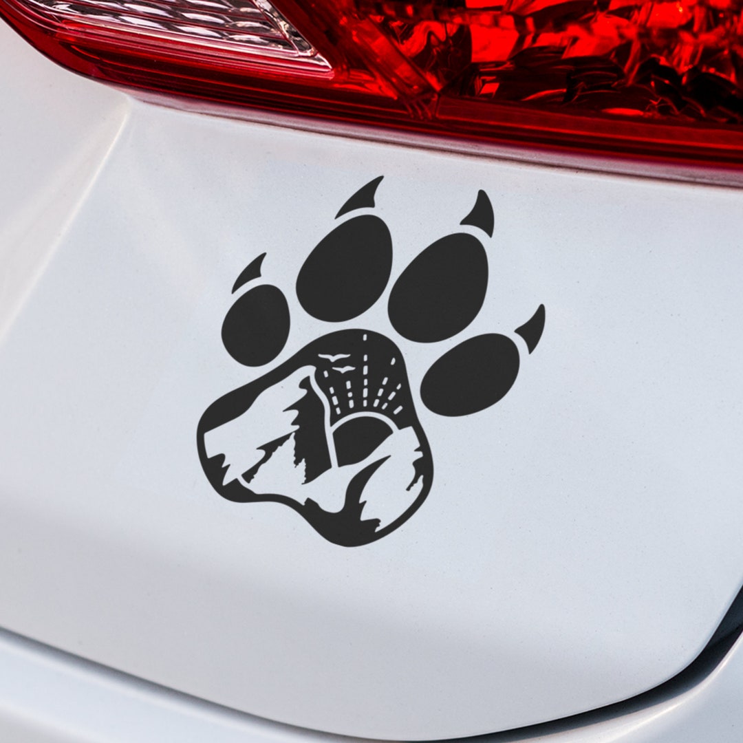 Bear Paw (mountains) Decal | VINYL DECAL | Bear Decals | Animal Decals ...