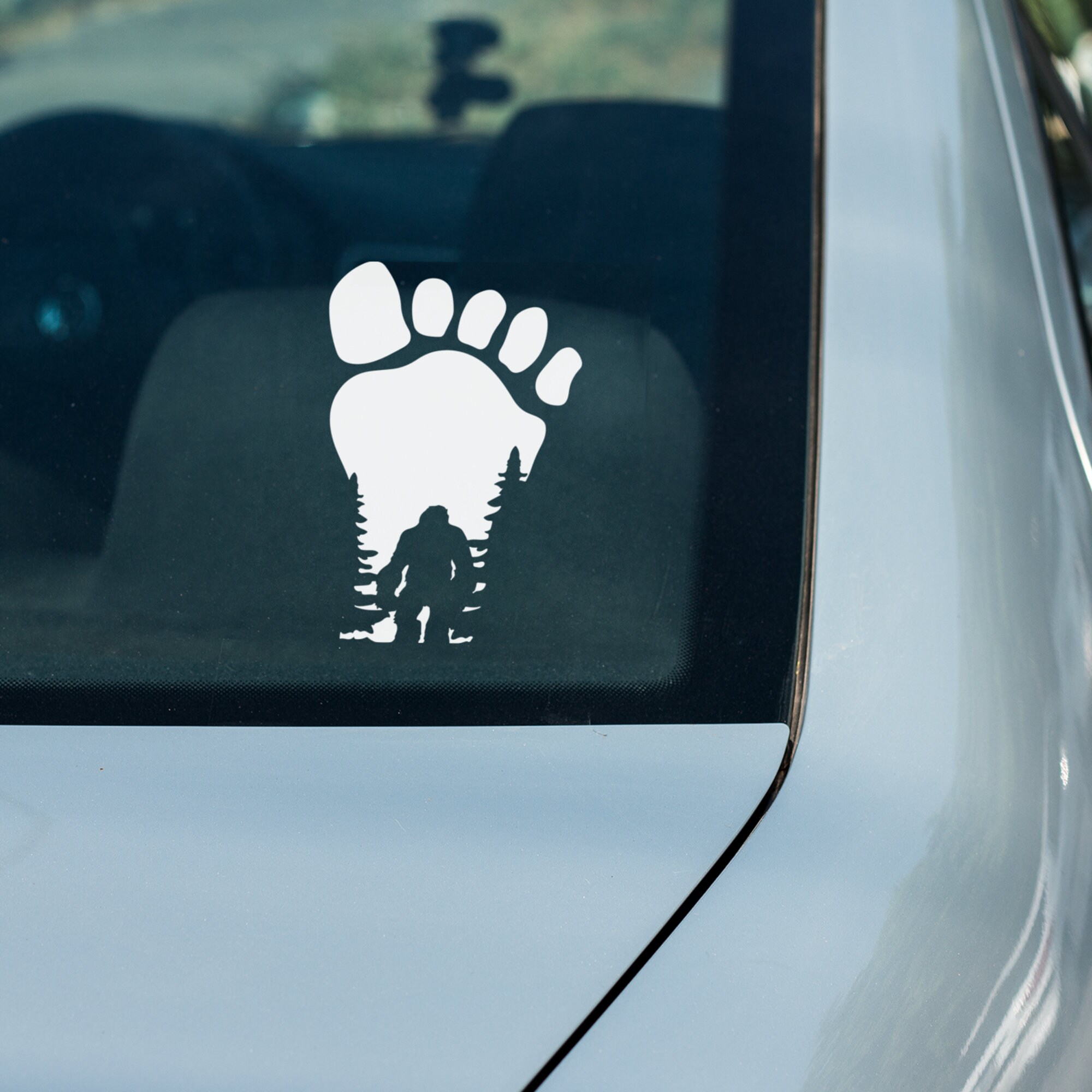Bigfoot in Foot Decal VINYL DECAL Car Decal Bigfoot - Etsy