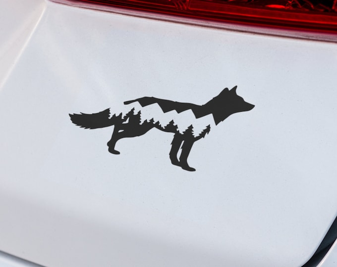 Fox (mountains) Decal | VINYL DECAL | Car Decal | Fox Decal Sticker ...