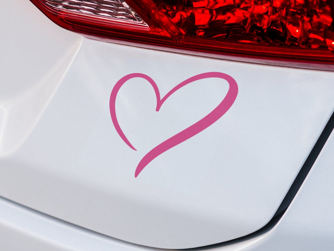 Heart (open Script) Decal | VINYL DECAL | Heart Decal | Love Decal ...