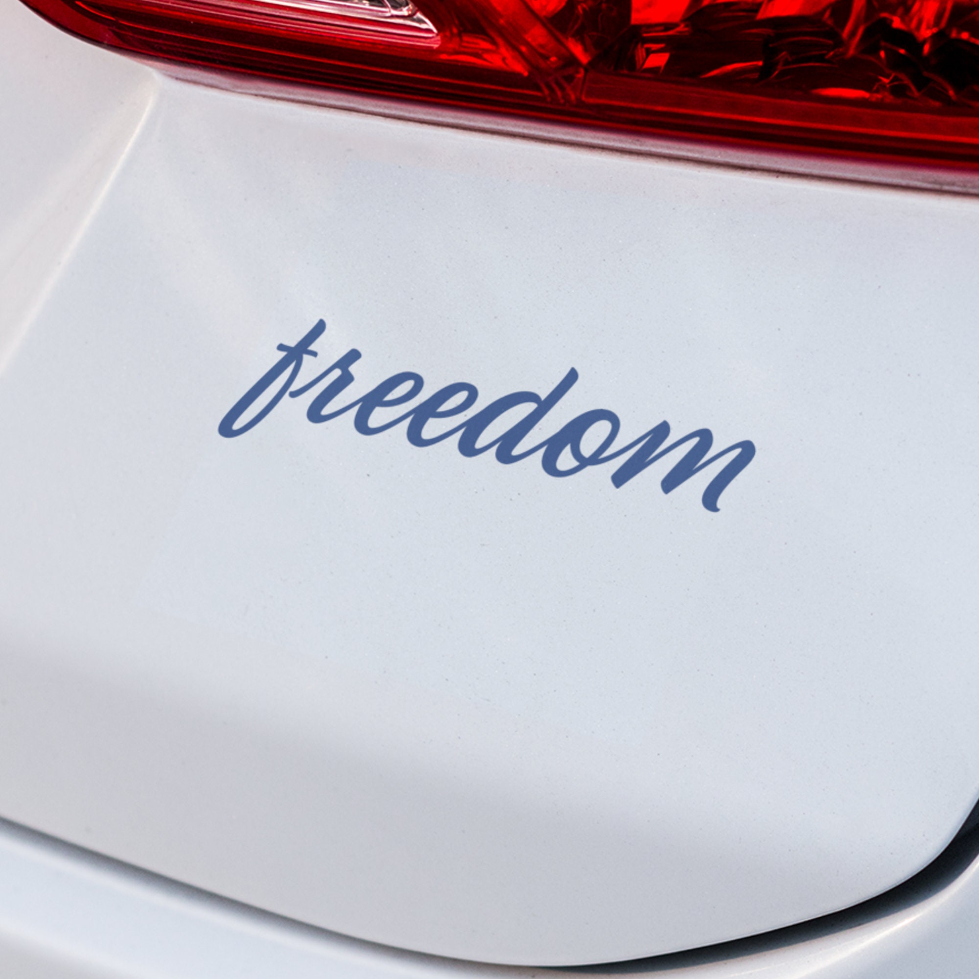 Freedom Script Vinyl Decal, Inspirational Word Sticker, Car SUV Truck ...