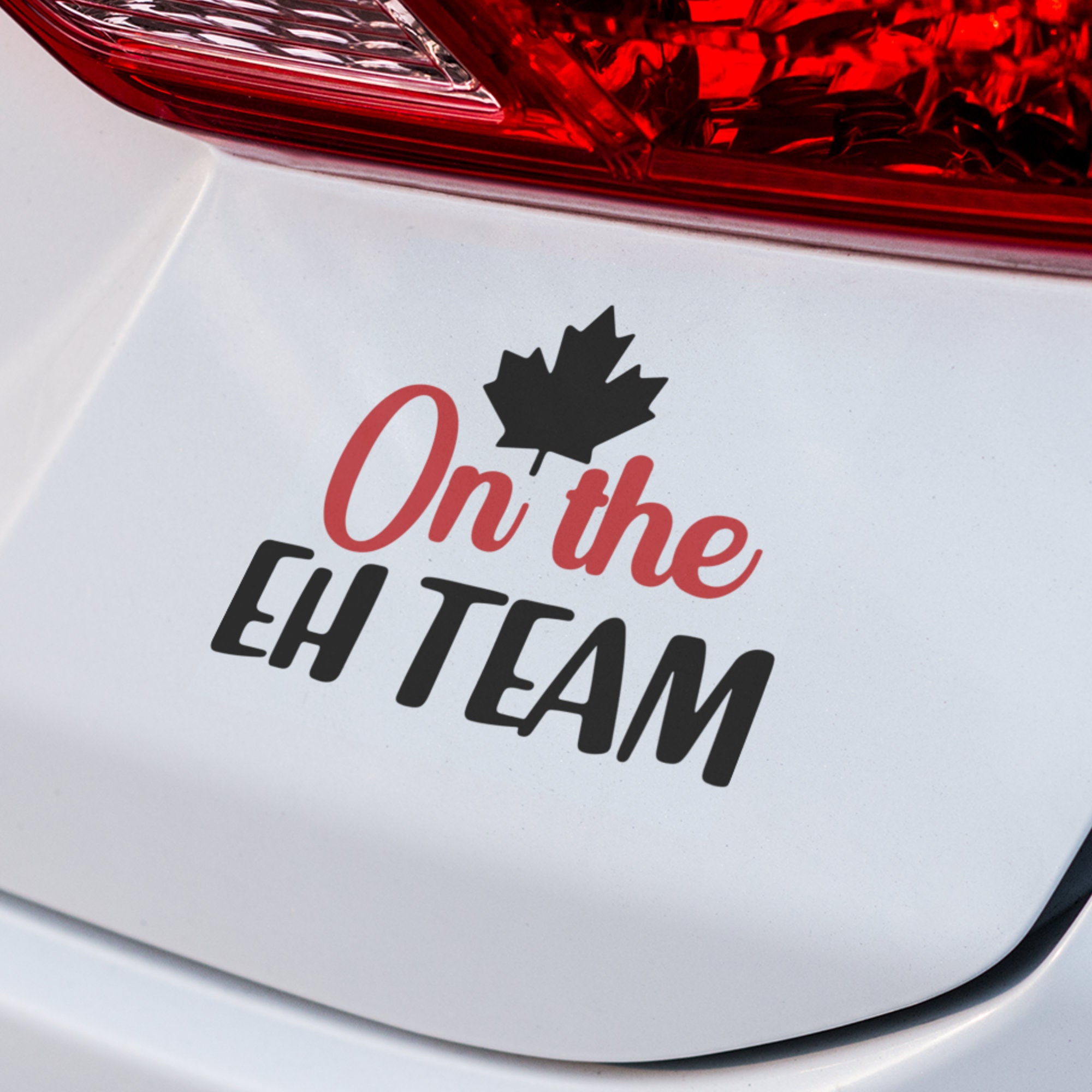 On the EH Team Decal VINYL DECAL Canadian Canada Decal - Etsy