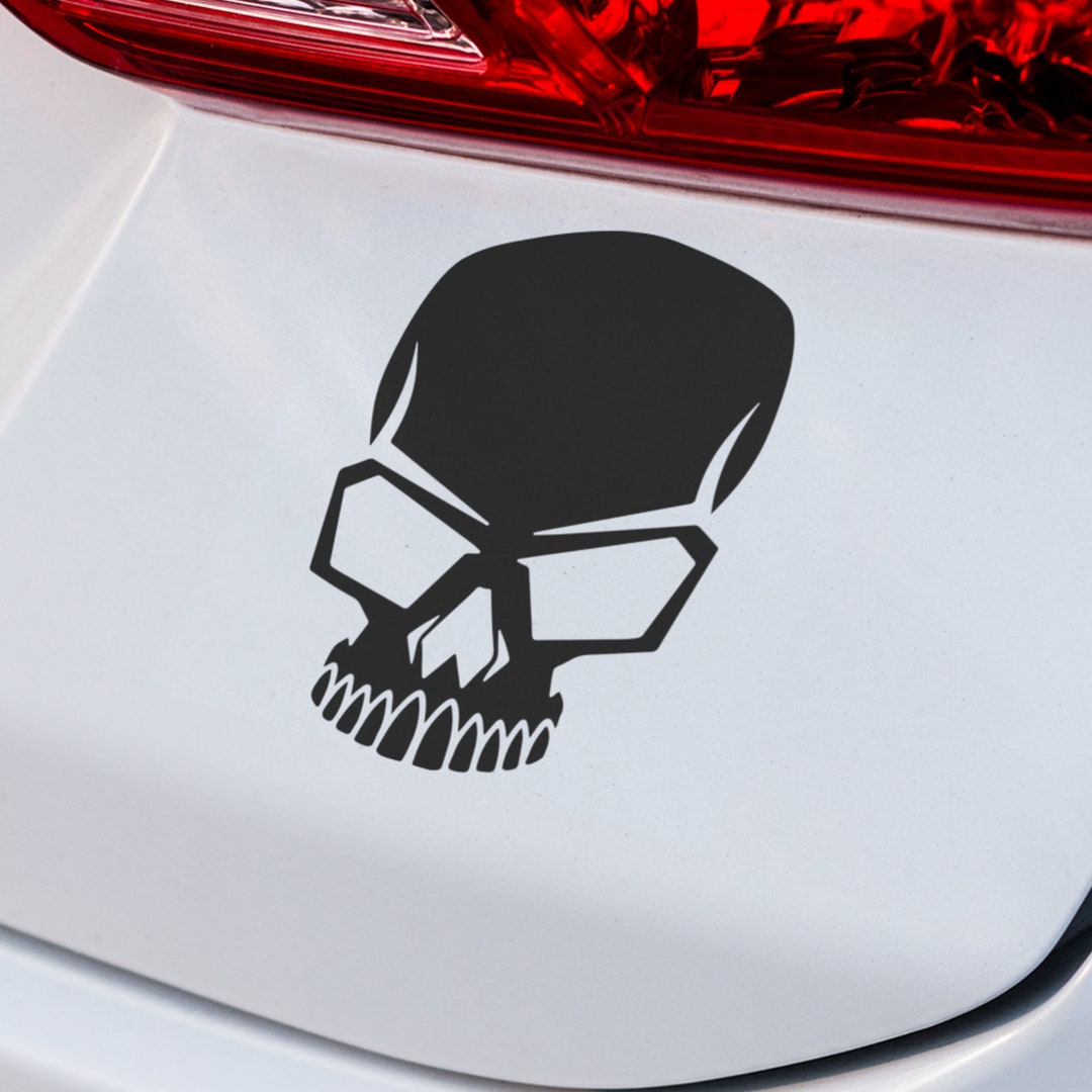 Angry Skull Decal | VINYL DECAL | Skull Decal | Skeleton Decal | Car ...