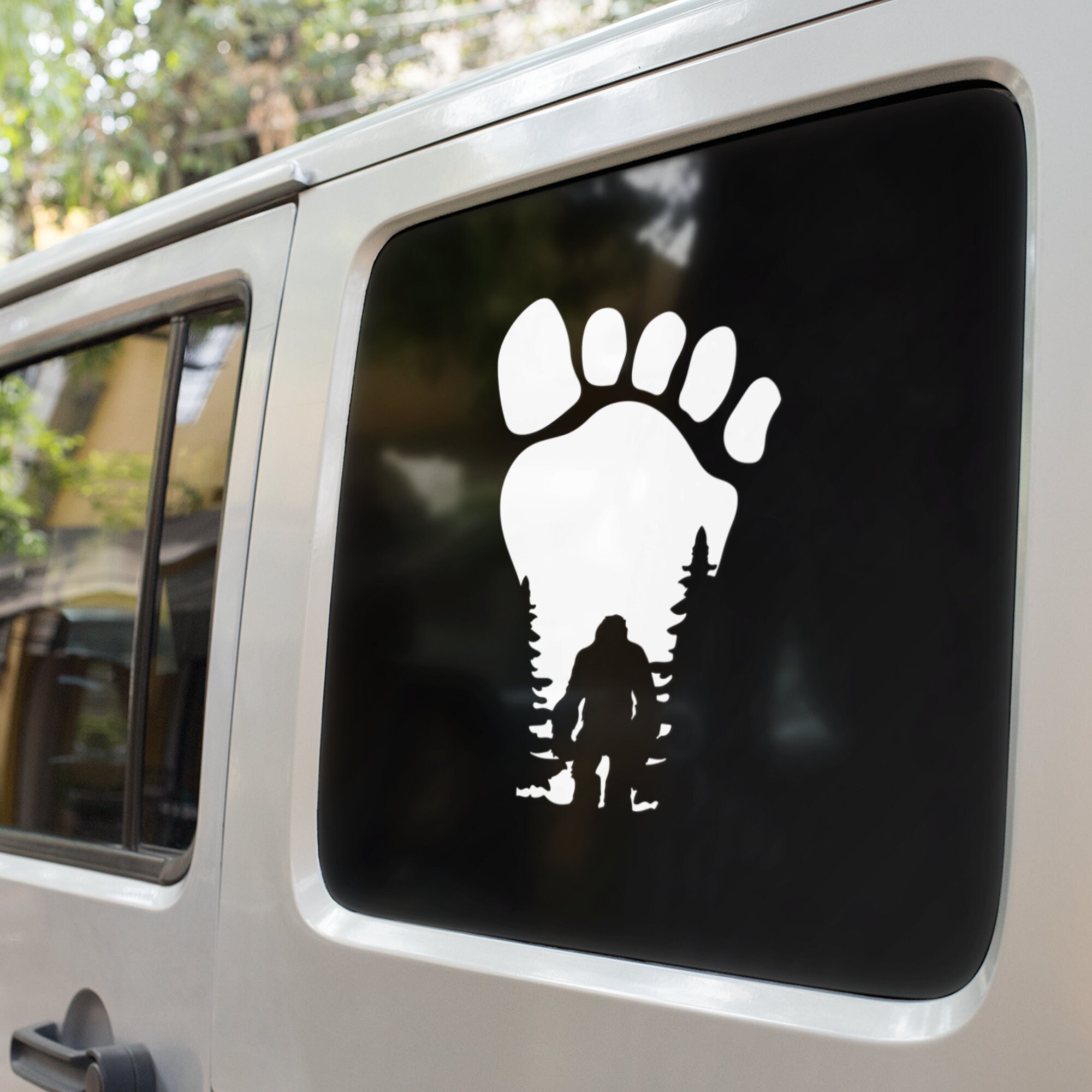 Bigfoot in Foot Decal VINYL DECAL Car Decal Bigfoot - Etsy