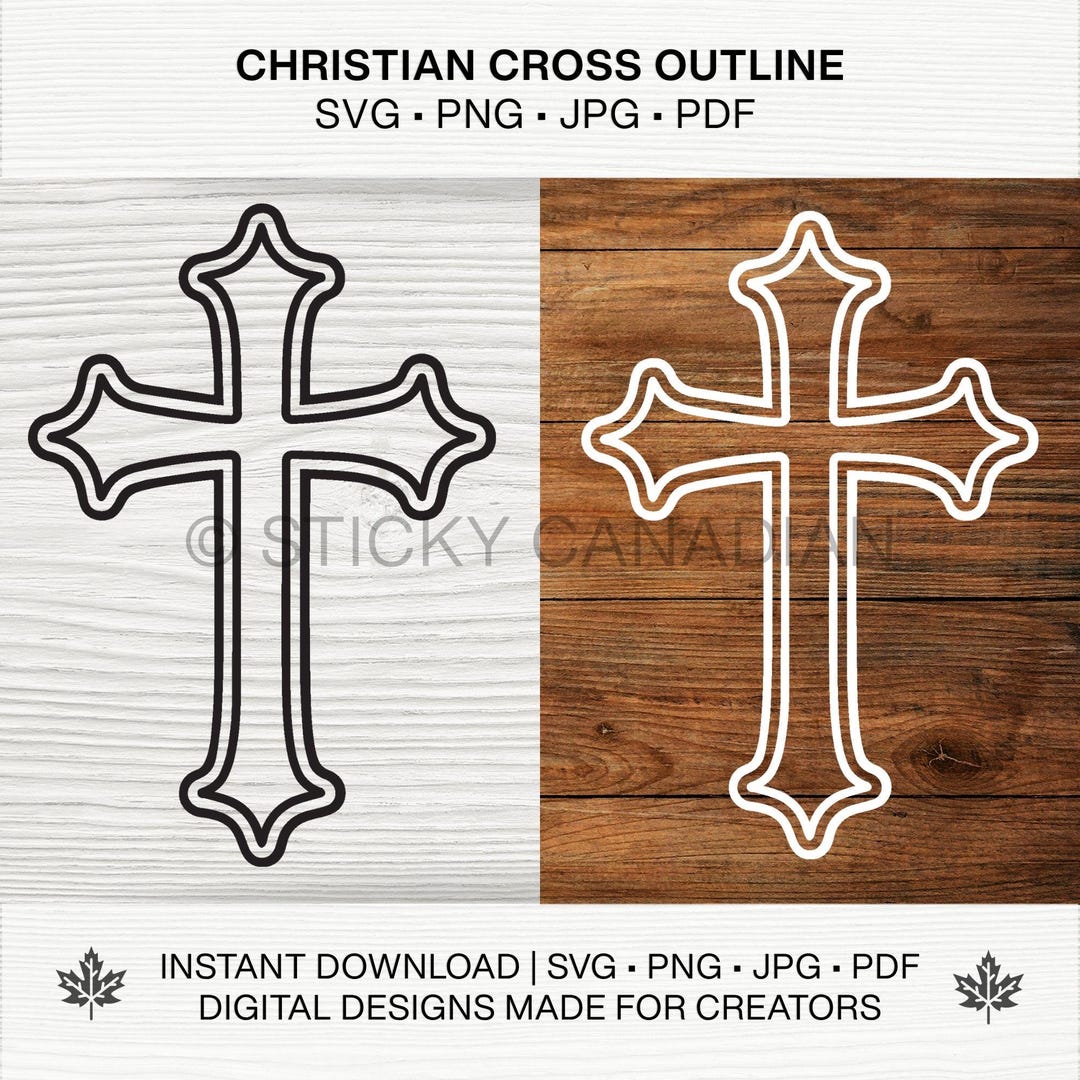 Christian Cross SVG, Faith & Religious Cut File, Cricut Silhouette ...