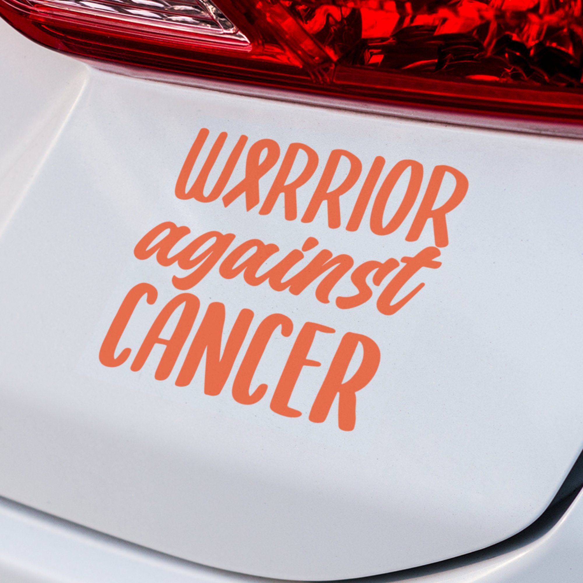 Warrior Against Cancer Decal VINYL DECAL Warrior Decal - Etsy