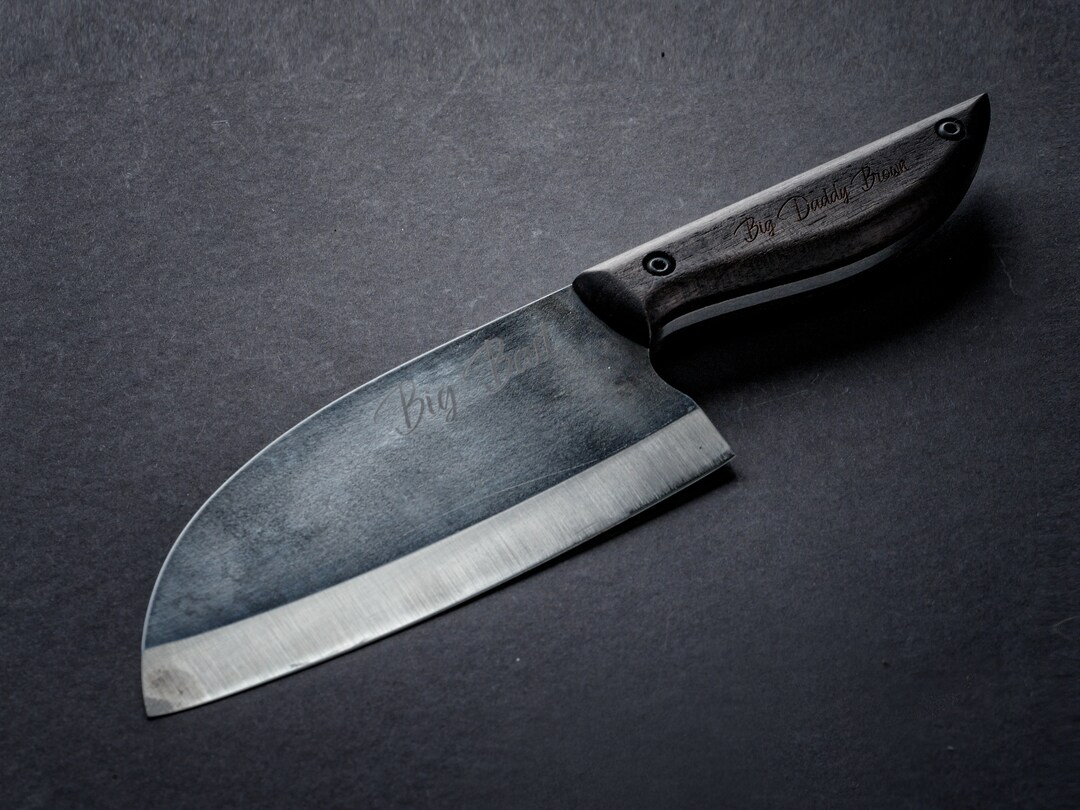 Personalized Engraved Chef Knife, Handmade Multi-purpose Wood Handle ...