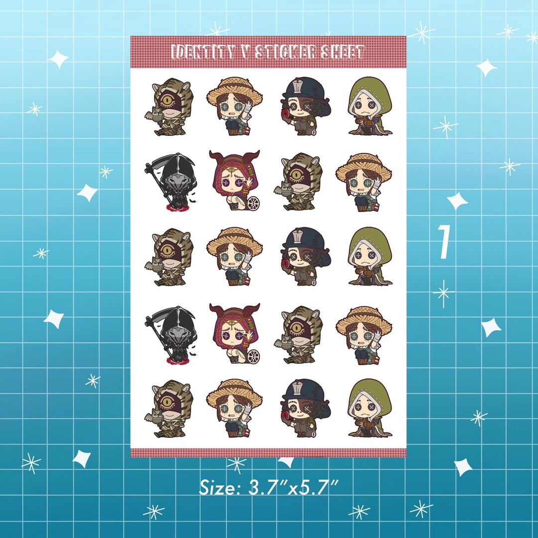 Identity V Sticker Sheet Etsy