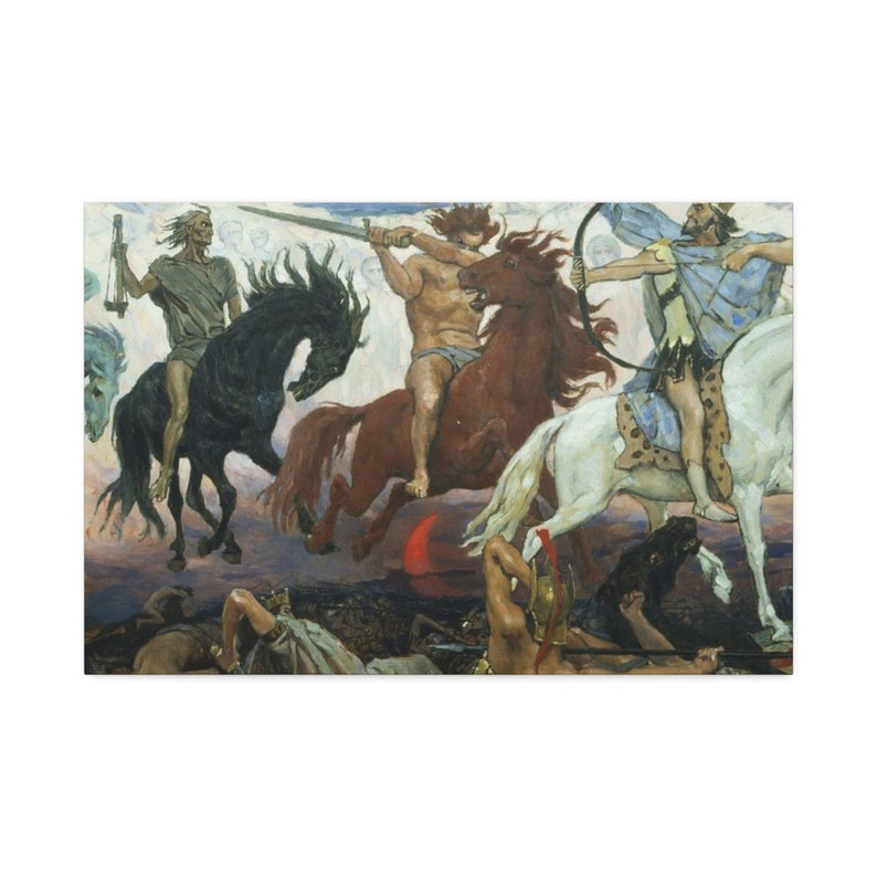 Viktor Vasnetsov Four Horsemen of the Apocalypse 1887 Canvas - Etsy