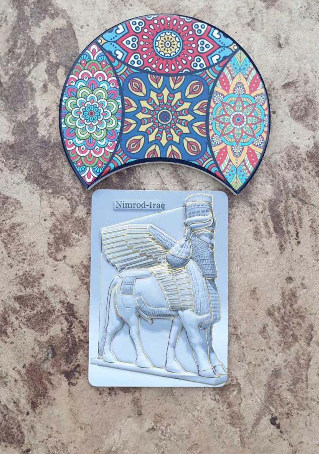 Lamassu Winged Bull/winged Bull Magnet/assyrian Babylon Souvenir ...