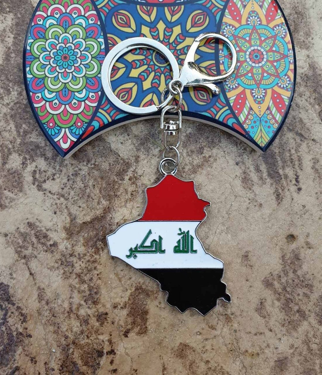 Map of Iraq Key Chain / Map of Iraq Key Ring /iraq Flag - Etsy