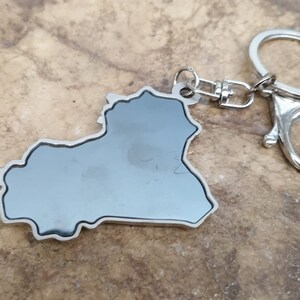 Map of Iraq Key Chain / Map of Iraq Key Ring /gate of Babylon - Etsy