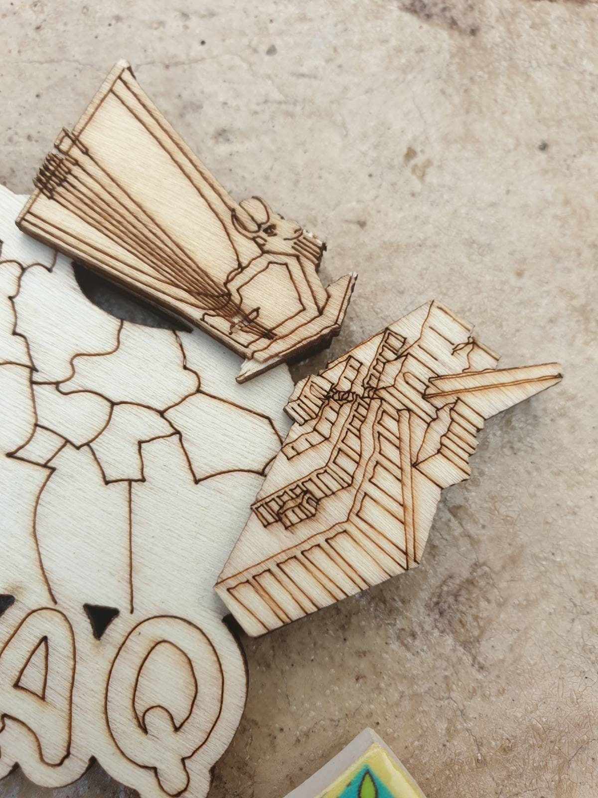 Map of Iraq /iraqi Map Wood Magnet/iraqi Turath Magnet/iraqi - Etsy