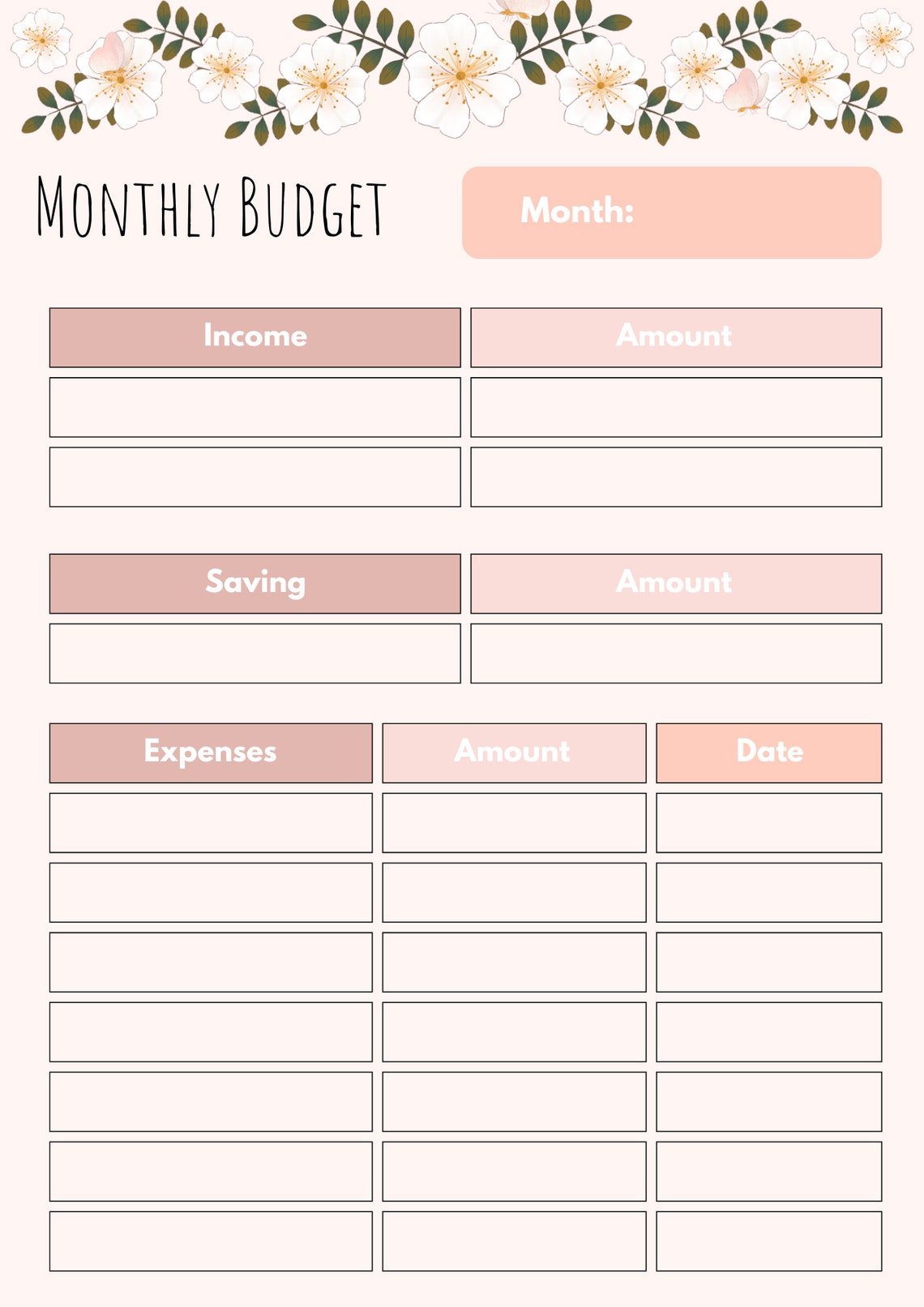 Daily Planner, Journal, Organizer, List, Budget - Etsy