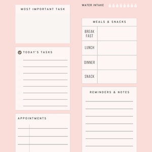 Daily Planner, Journal, Organizer, List, Budget - Etsy