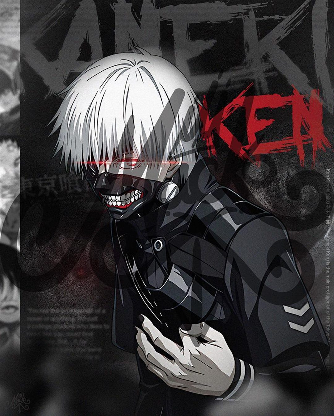 KANEKI POSTER DESIGN | Digital Download | Tokyo Ghoul Anime - Etsy UK