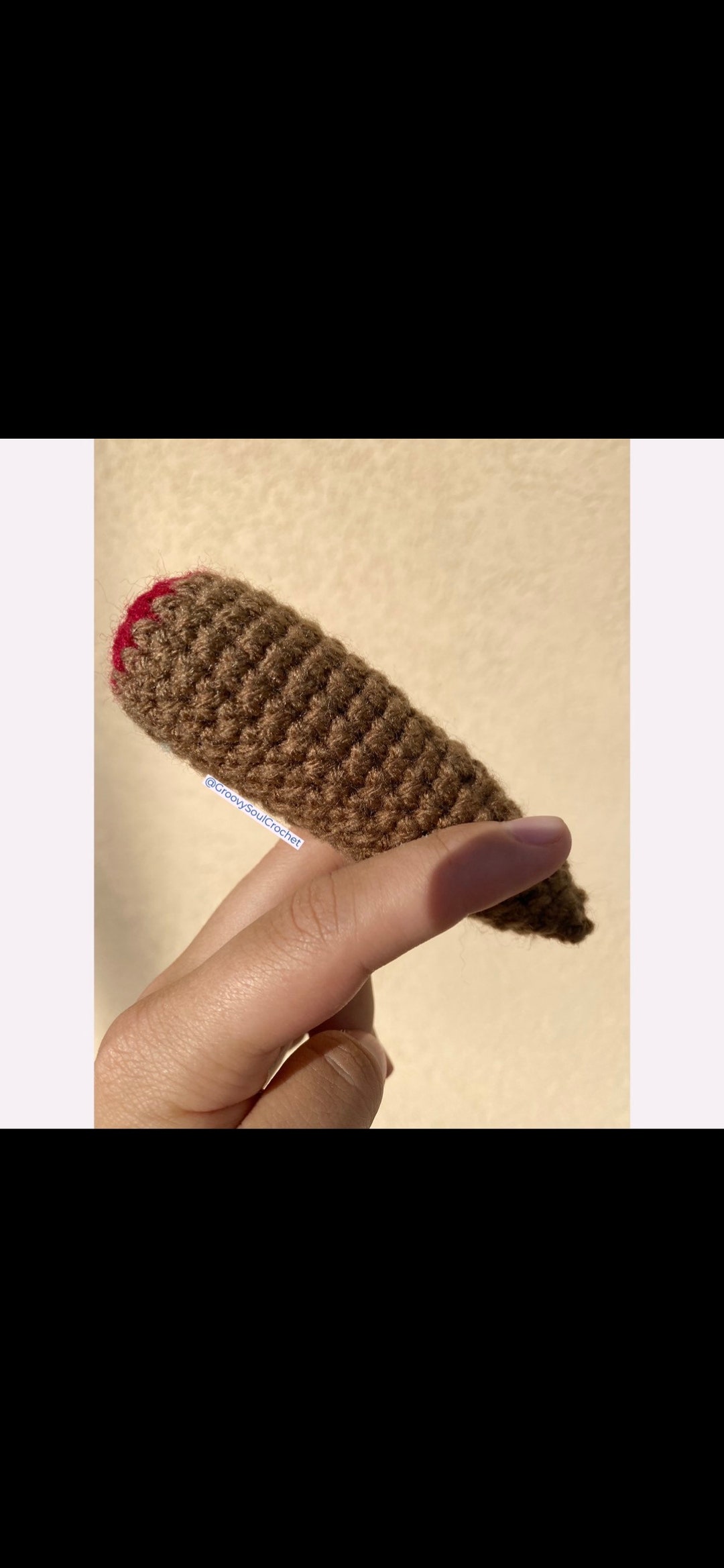 Crocheted Blunt Plushie Stoner Gift Decoration for Dorm 420 Friendly ...