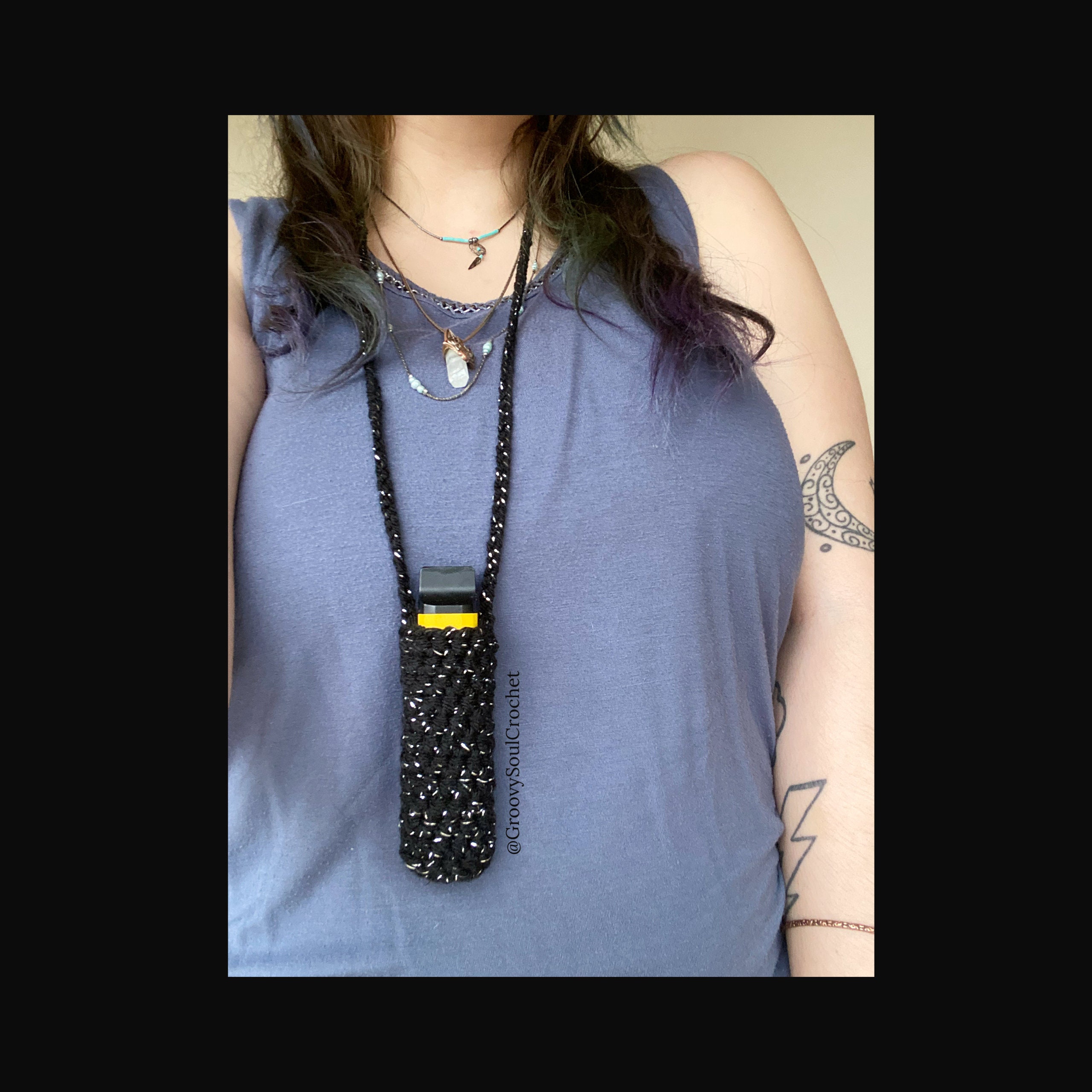 Vape Holder Lanyard Crochet Holder for Vape Concert Accessory Ecig ...