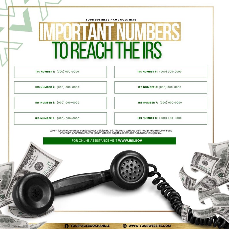 DIY Tax Season Flyers, Tax Prep Flyers, Content Posts, Tax Preparer ...