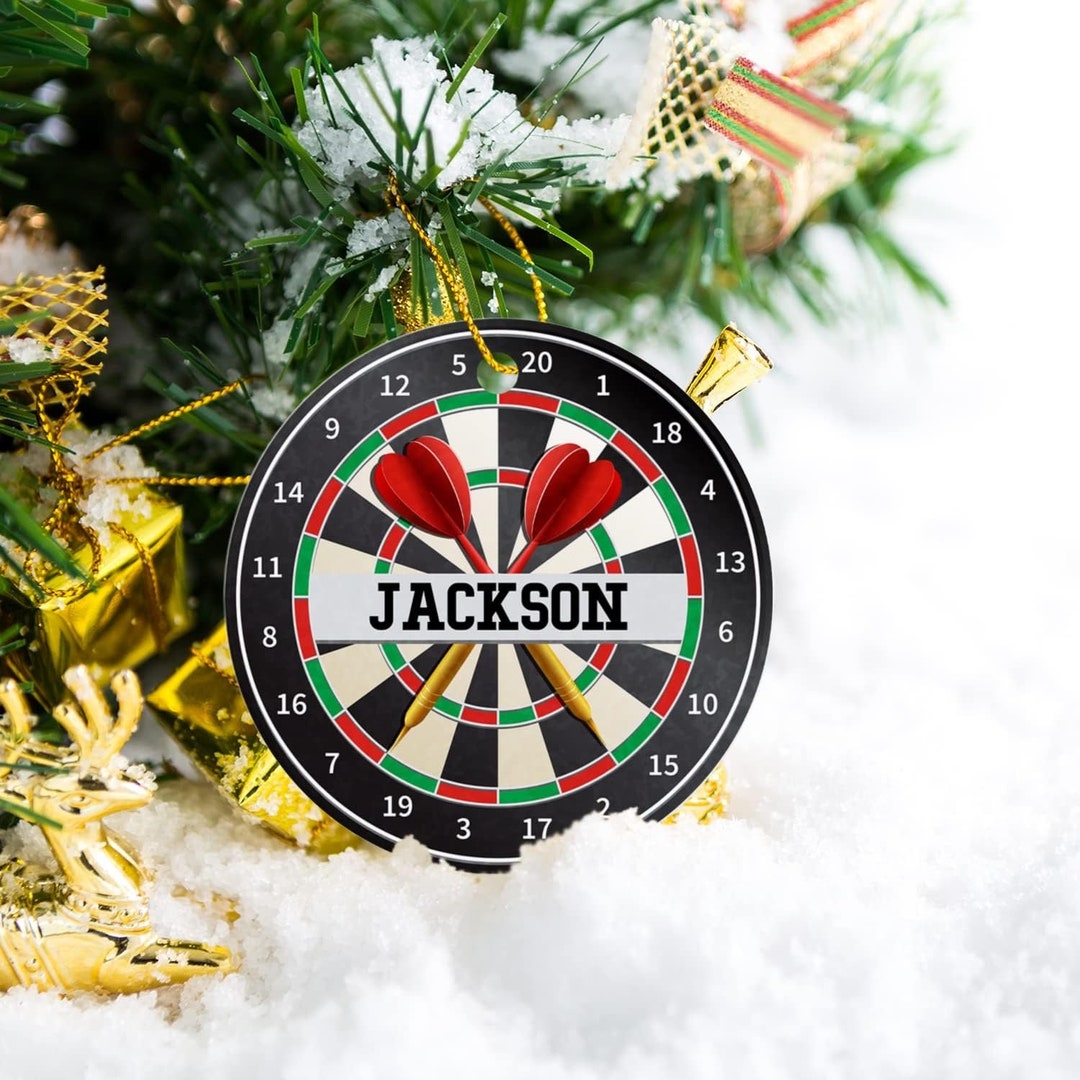 Personalized Dart Board Ornament Custom Dart Board Christmas - Etsy