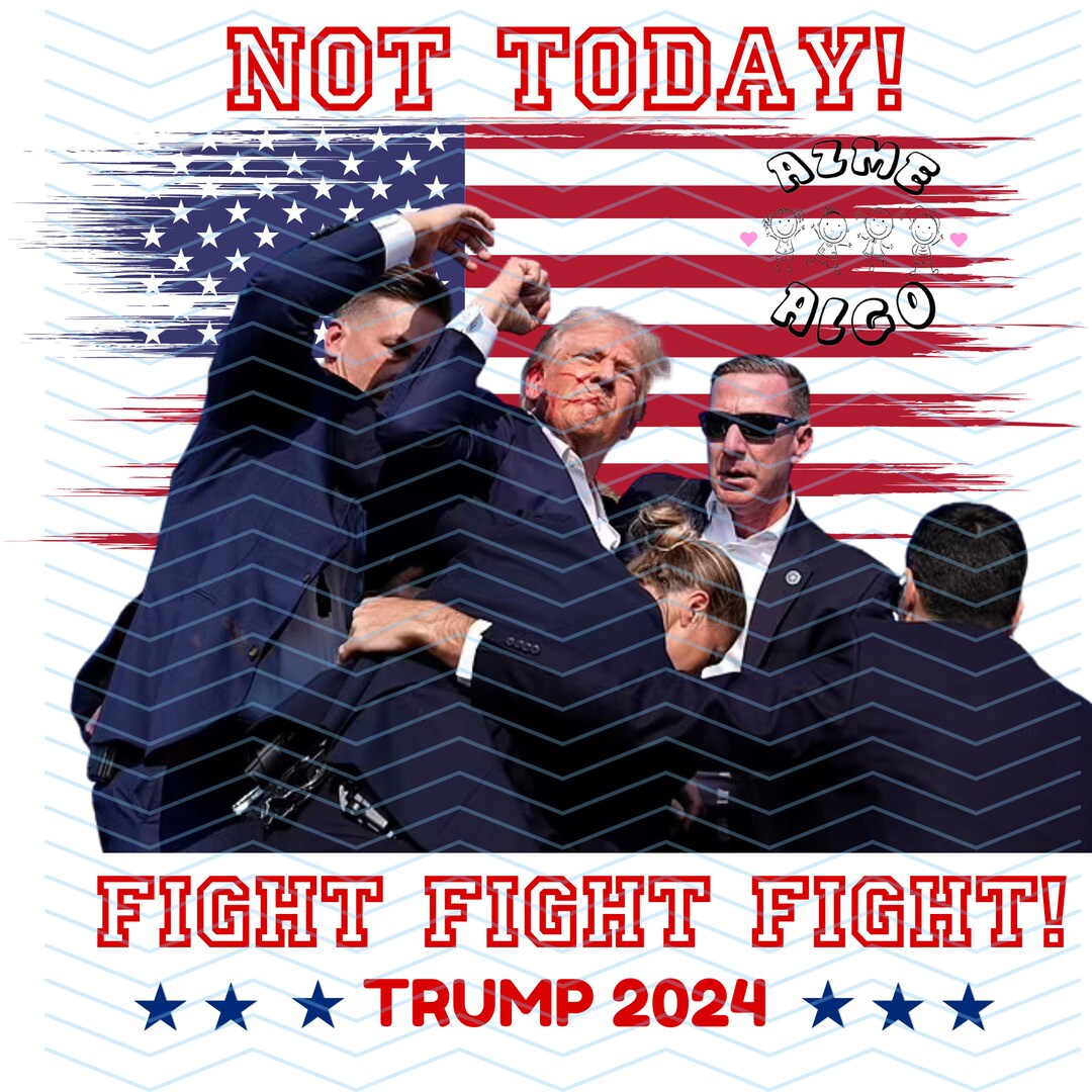Digital Fight Donald Trump Shirt Design I Will Fight Trump Png I Stand ...