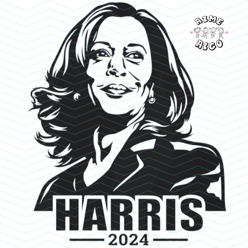 Kamala Harris PNG, Kamala Harris SVG Cut File for Cricut Sublimation ...