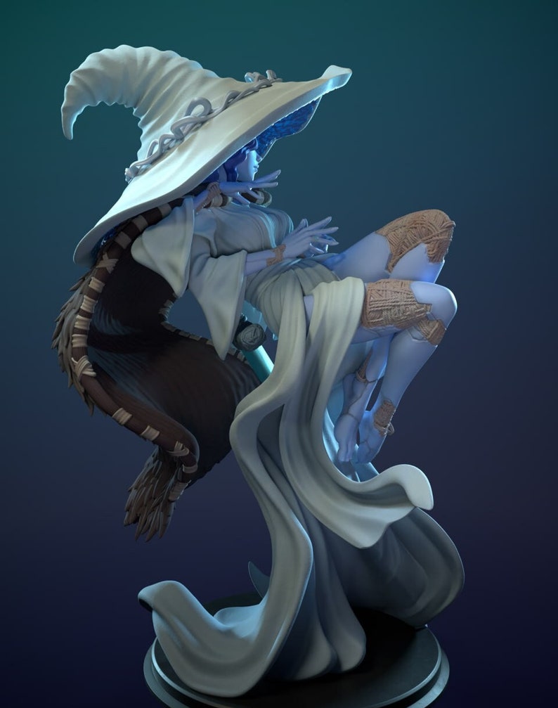 Ranni the Witch Stl 3D Statue Elden Ring High Quality Stl, 3d Printer Stl Files, 3d Printing Stl ...